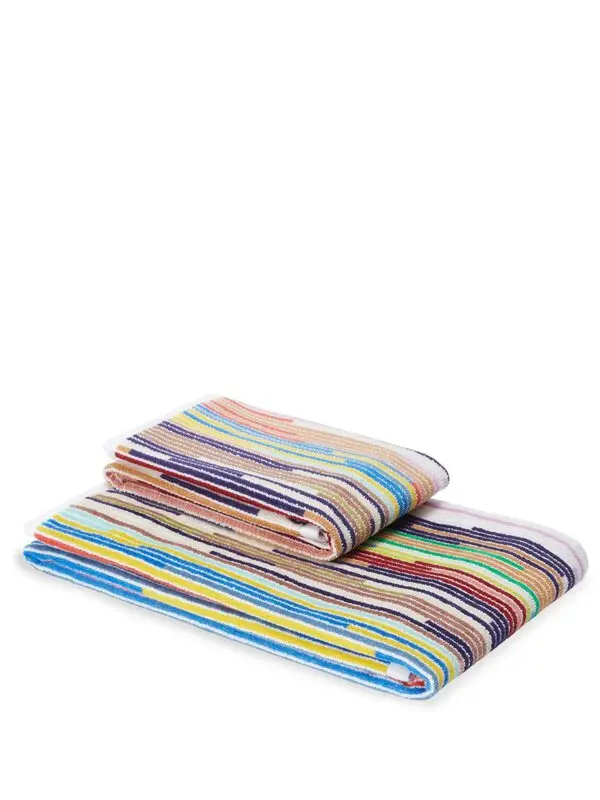 Missoni Melody Striped Towel Set - Black