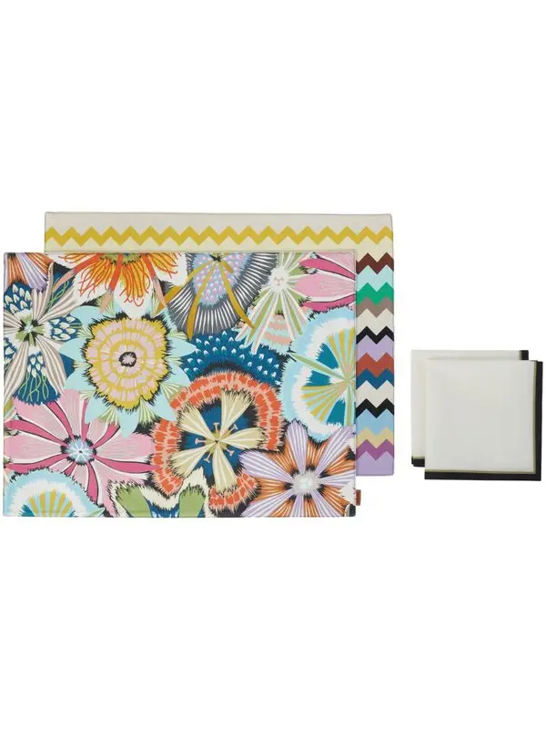 Missoni Alice Placemat And Valparaiso Napkin - Blue