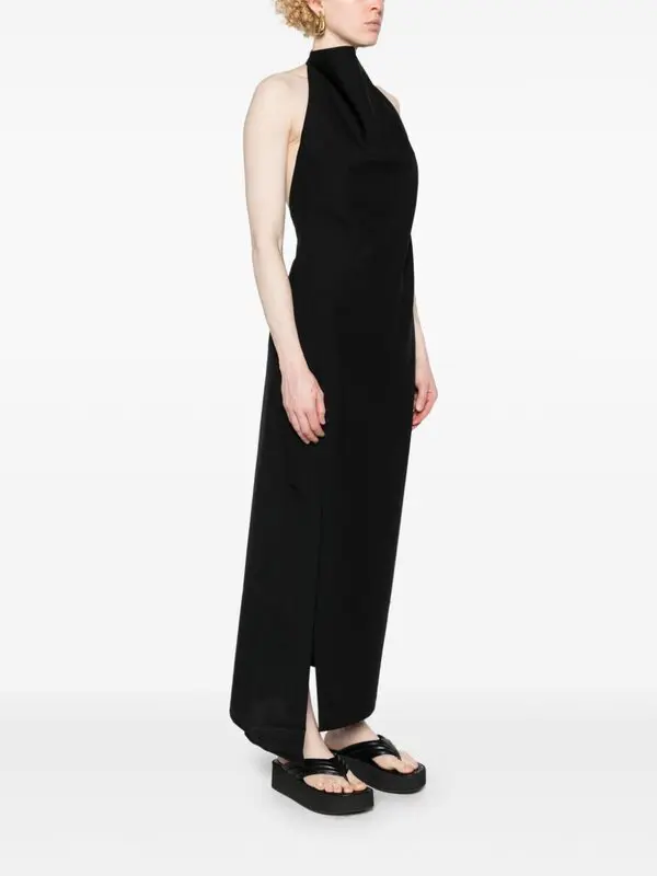 RÓHE Halterneck Virgin Wool Maxi Dress