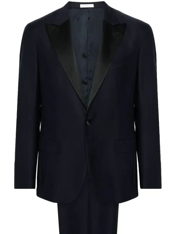 Boglioli Interlock-twill Virgin-wool Suit - Blue