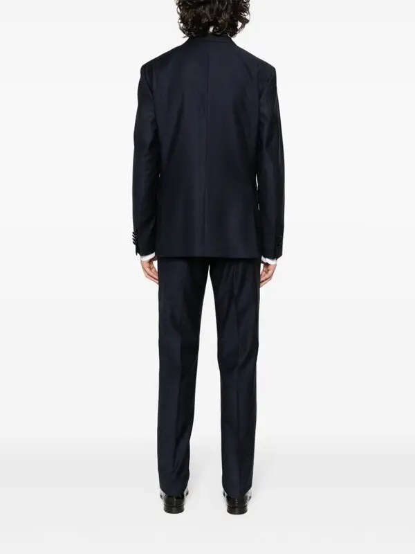 Boglioli Interlock-twill Virgin-wool Suit - Blue