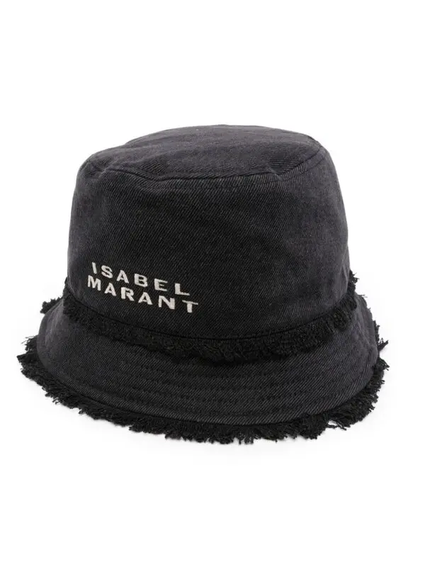 Isabel Marant Bergen Denim Bucket Hat - Black