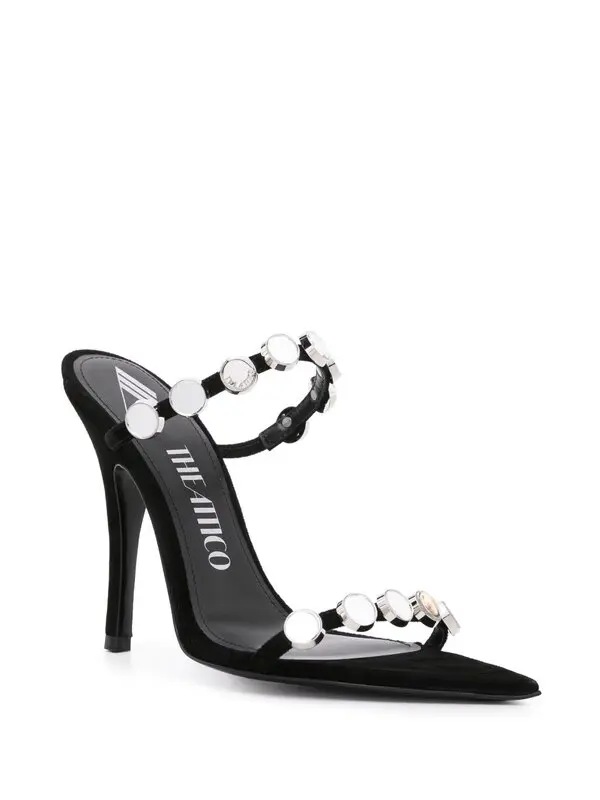Attico Venus 105mm Suede Sandals