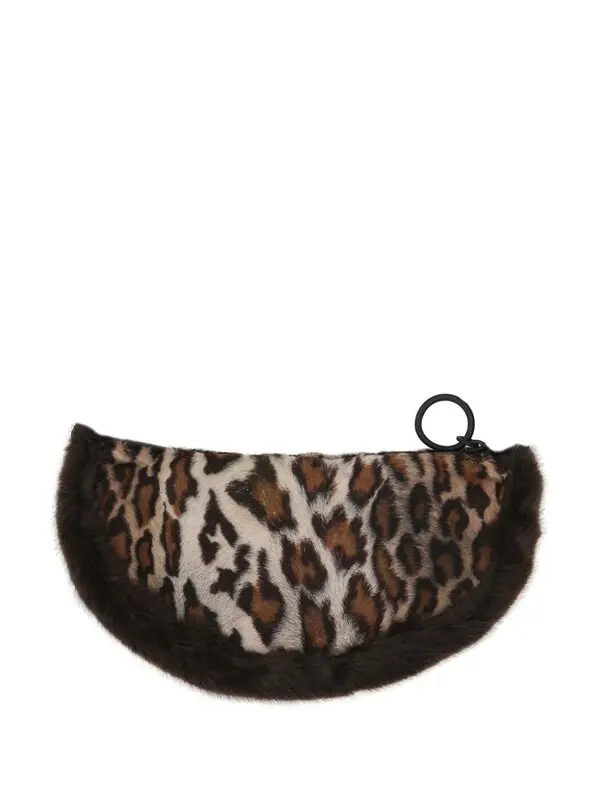 INNERRAUM Faux-fur Leopard Shoulder Bag