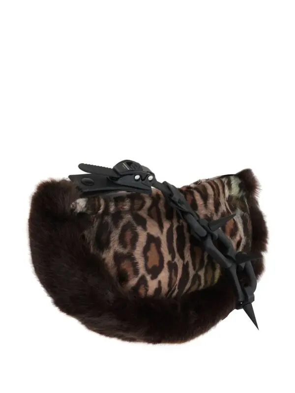 INNERRAUM Faux-fur Leopard Shoulder Bag