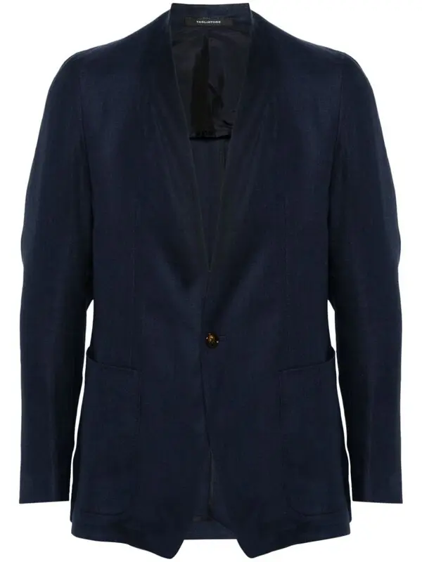 Tagliatore Single-breasted Linen Blazer
