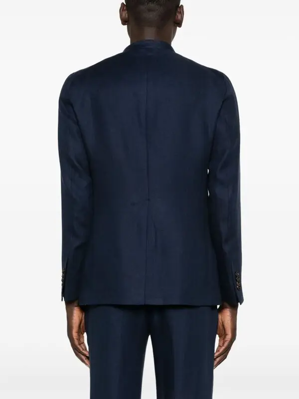 Tagliatore Single-breasted Linen Blazer