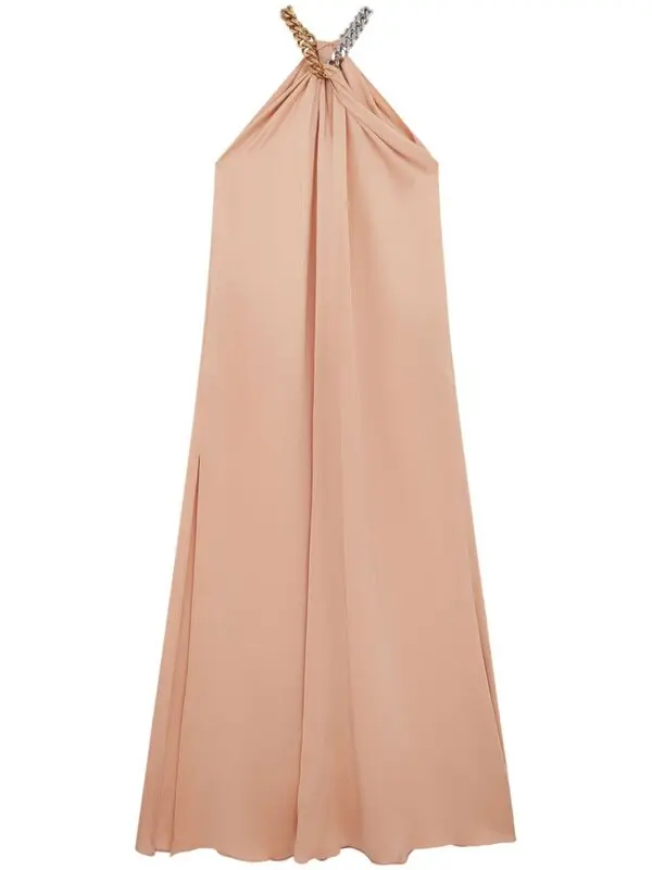 Stella McCartney Chain Link-detail Gown - Neutrals