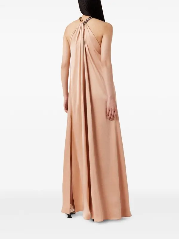 Stella McCartney Chain Link-detail Gown - Neutrals