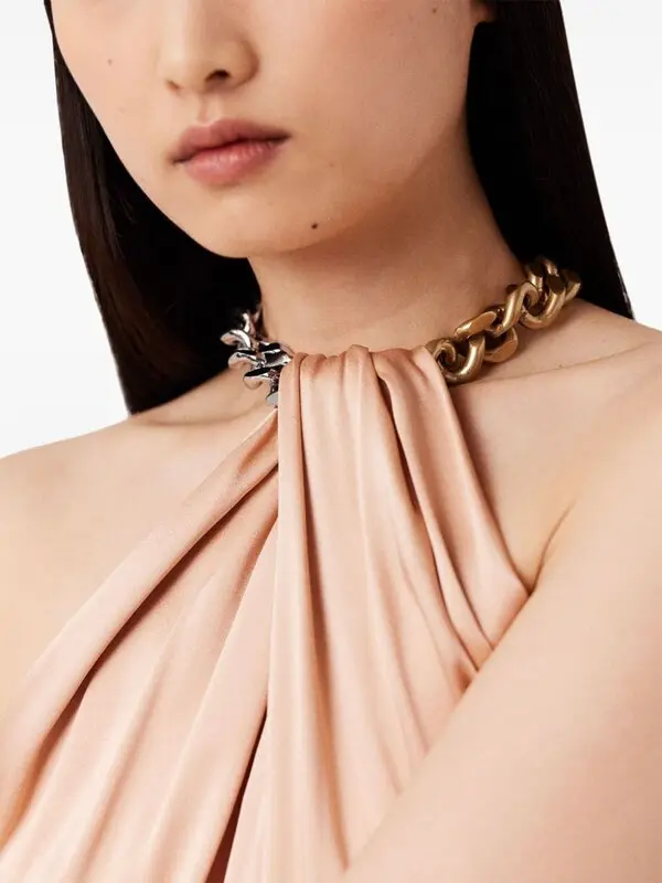 Stella McCartney Chain Link-detail Gown - Neutrals