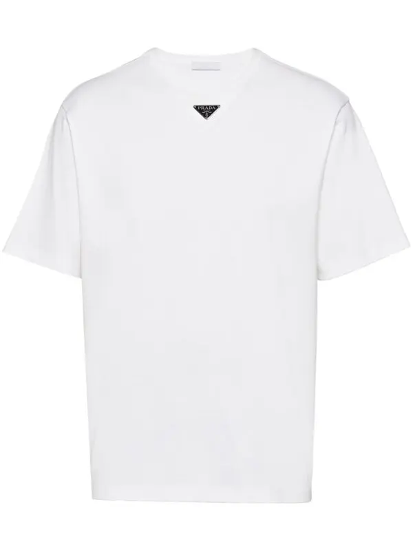 Prada Triangle-logo Cotton T-shirt