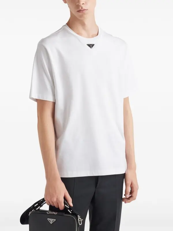 Prada Triangle-logo Cotton T-shirt