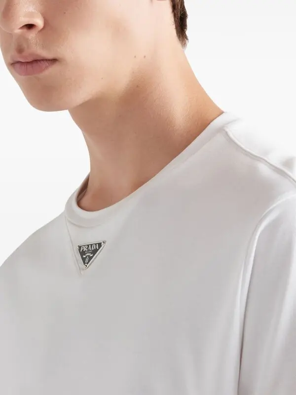 Prada Triangle-logo Cotton T-shirt