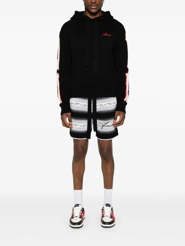 Amiri Wave Baja Knitted Shorts