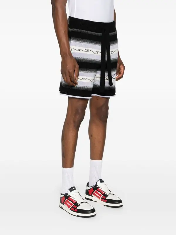 Amiri Wave Baja Knitted Shorts