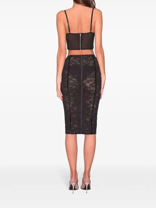 FLEUR DU MAL Longline Mesh Bustier
