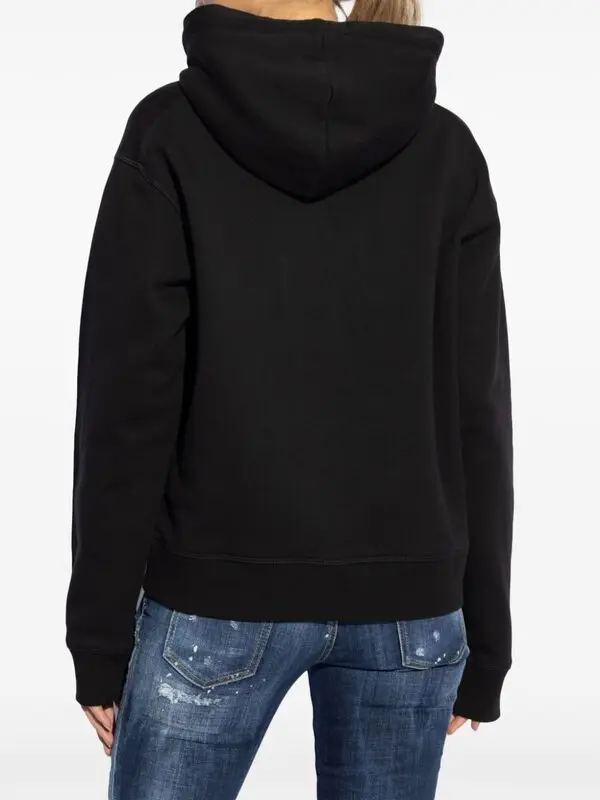Dsquared2 Heart-patch Cotton Hoodie