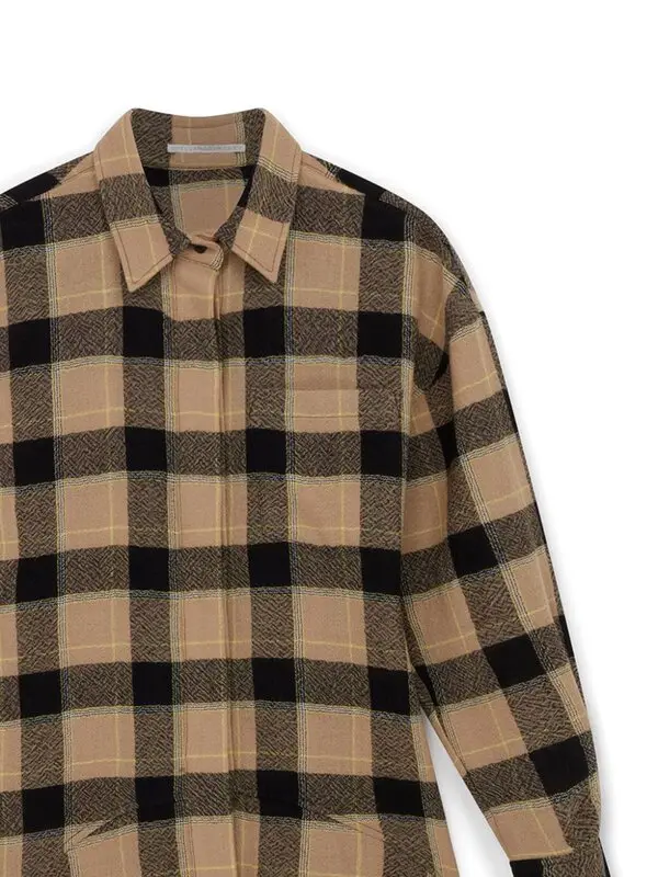 Stella McCartney Check-pattern Wool Shirt Dress