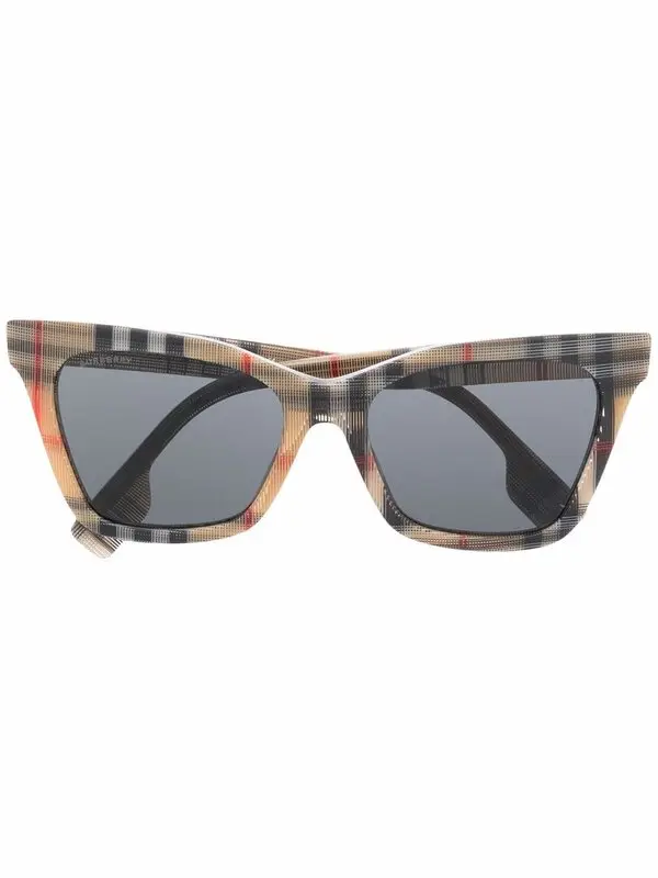 Burberry Vintage Check Cat-eye Sunglasses - Neutrals