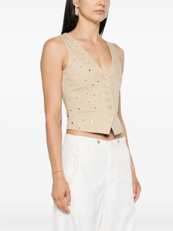 Giuseppe Di Morabito Rhinestone-embellished Twill Vest