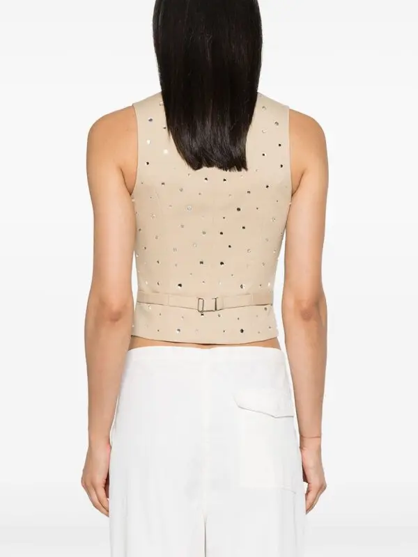 Giuseppe Di Morabito Rhinestone-embellished Twill Vest