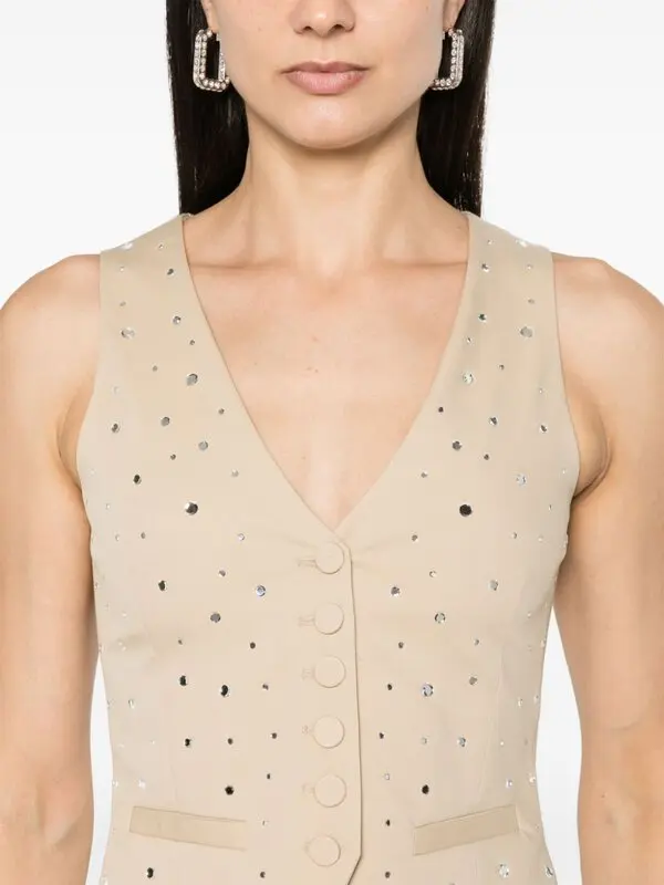 Giuseppe Di Morabito Rhinestone-embellished Twill Vest