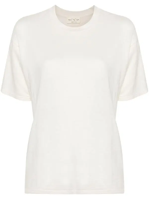 MA'RY'YA Slub-texture T-shirt