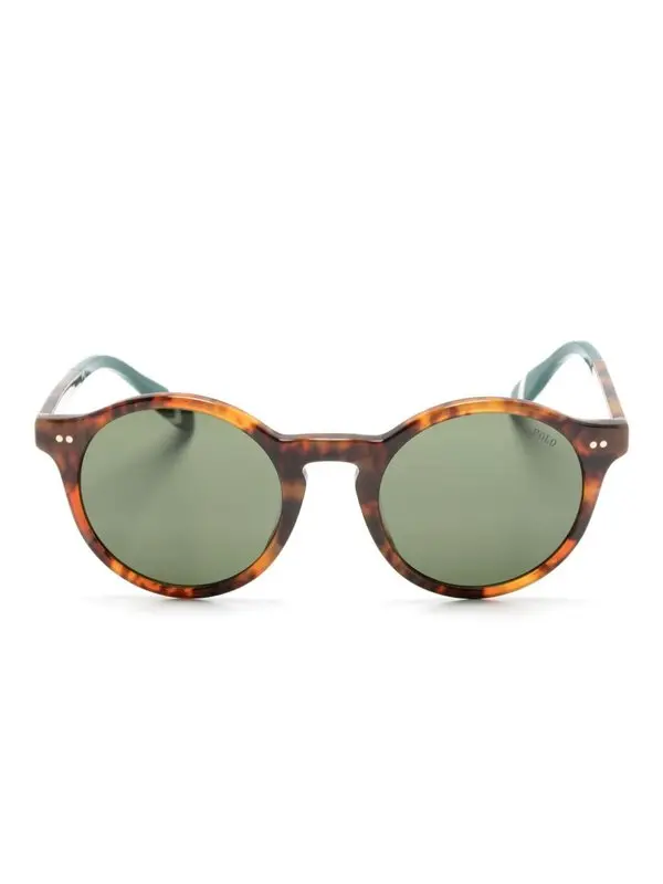 POLO RALPH LAUREN EYEWEAR Tortoiseshell Round Frame Sunglasses