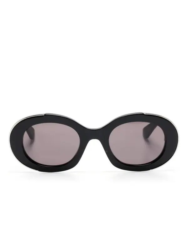 Alexander McQueen Logo-engraved Sunglasses - Black