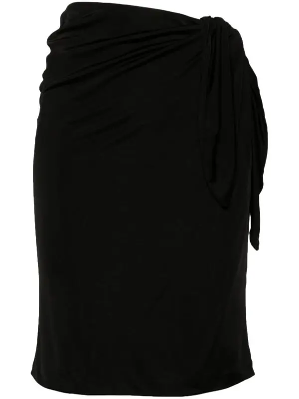 Saint Laurent Wrap Midi Skirt