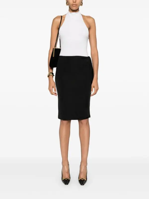 Saint Laurent Wrap Midi Skirt