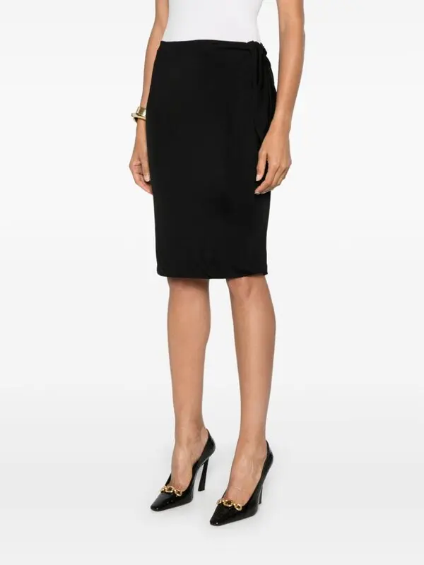 Saint Laurent Wrap Midi Skirt