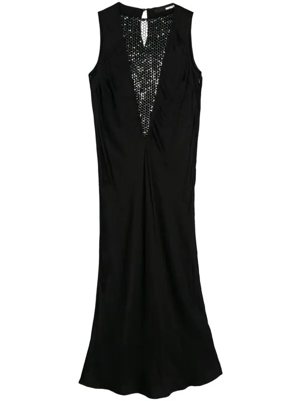 ROTATE BY BIRGER CHRISTENSEN Sequin-embellished Sarin Midi Dress