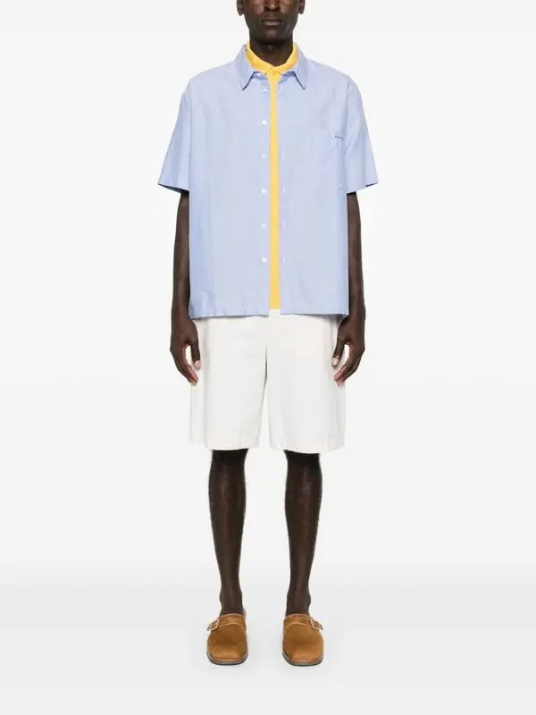 MARANT Iggy Logo-embroidered Shirt - Blue