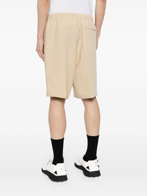 Paul Smith Drawstring-waist Linen Shorts - Brown