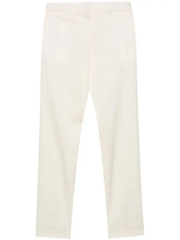 JIL SANDER Pressed-crease Straight-leg Trousers - Neutrals