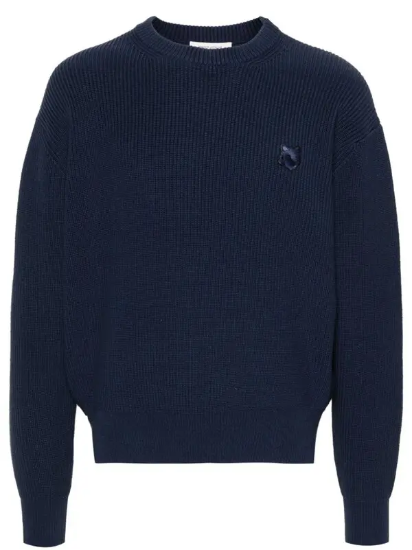 Maison Kitsuné Embroidered Logo Jumper