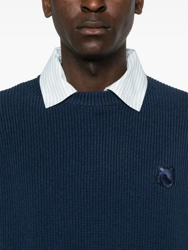 Maison Kitsuné Embroidered Logo Jumper