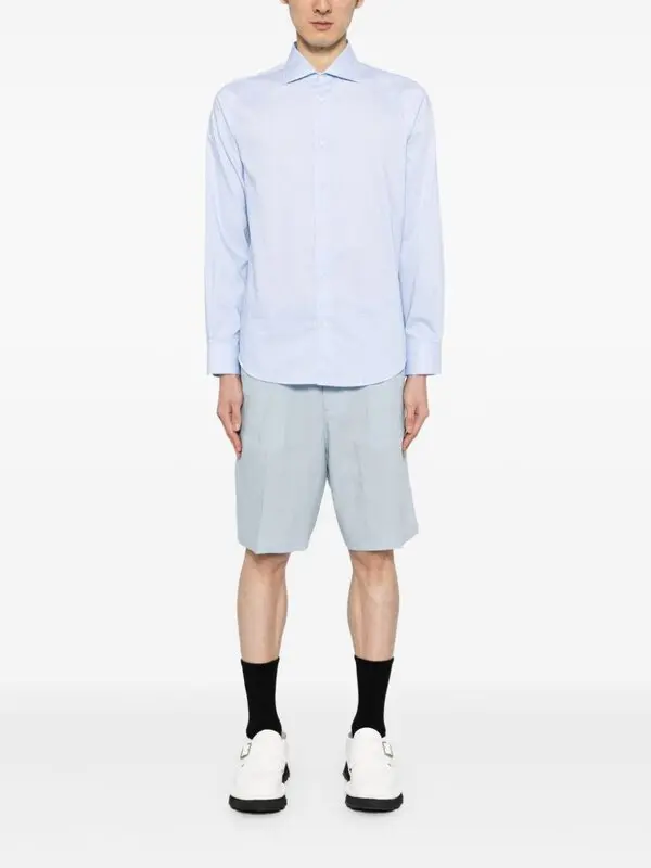 Paul Smith Drawstring-waist Linen Shorts - Blue