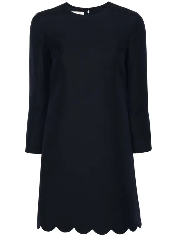 Valentino Garavani Virgin Wool-blend Shift Minidress