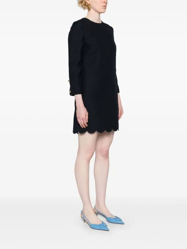 Valentino Garavani Virgin Wool-blend Shift Minidress