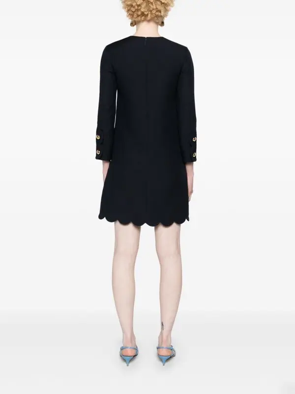 Valentino Garavani Virgin Wool-blend Shift Minidress