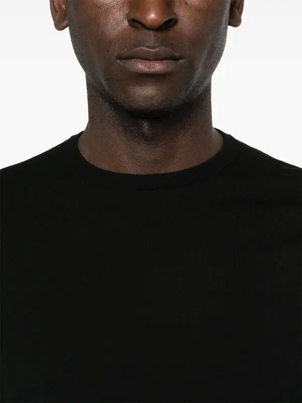 BALLANTYNE Fine-knit Cotton Sweater - Black