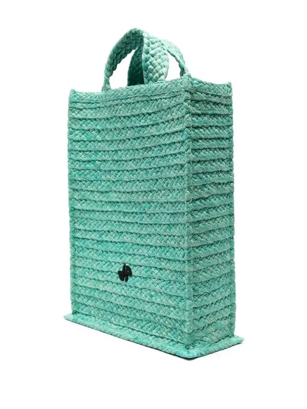 Patou Jp-patch Raffia Tote Bag