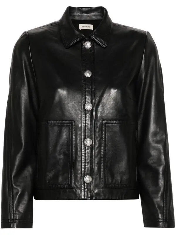 Zadig&Voltaire Litchi Leather Jacket