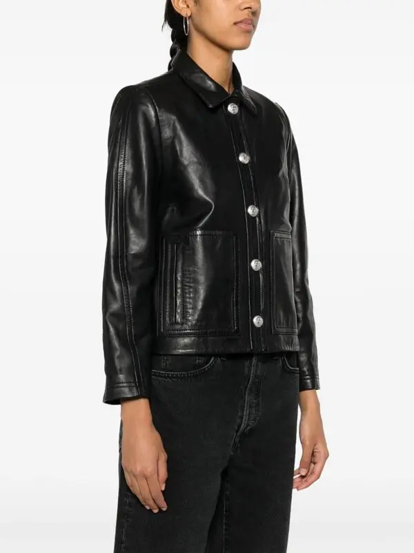 Zadig&Voltaire Litchi Leather Jacket