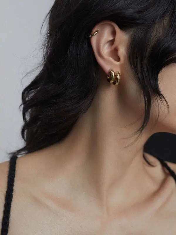 MARIA BLACK Tempelhofer Single Hoop Earring - Gold