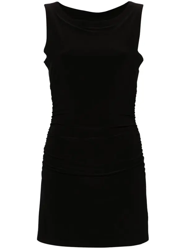 Norma Kamali Pickleball Sleeveless Mini Dress - Black