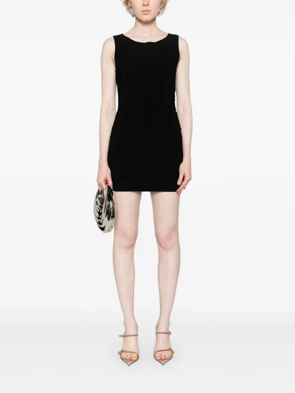 Norma Kamali Pickleball Sleeveless Mini Dress - Black