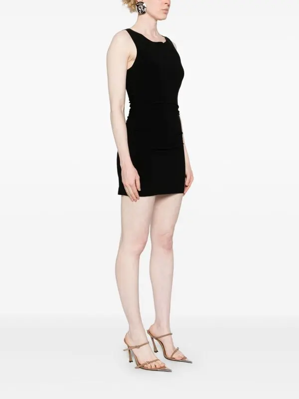 Norma Kamali Pickleball Sleeveless Mini Dress - Black